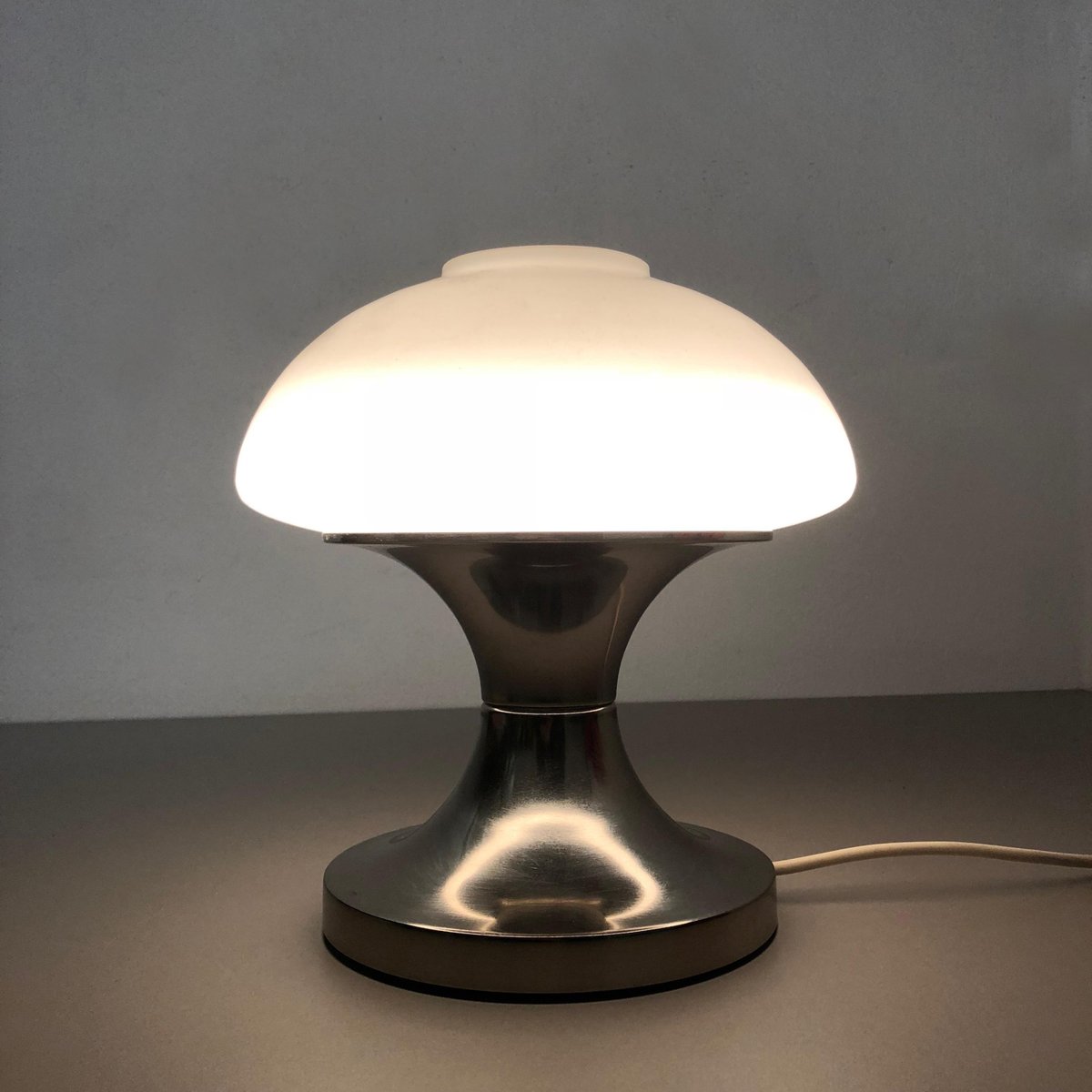 Original Modernist Mushroom Sputnik Table Light with Opal Shade, Italy ...