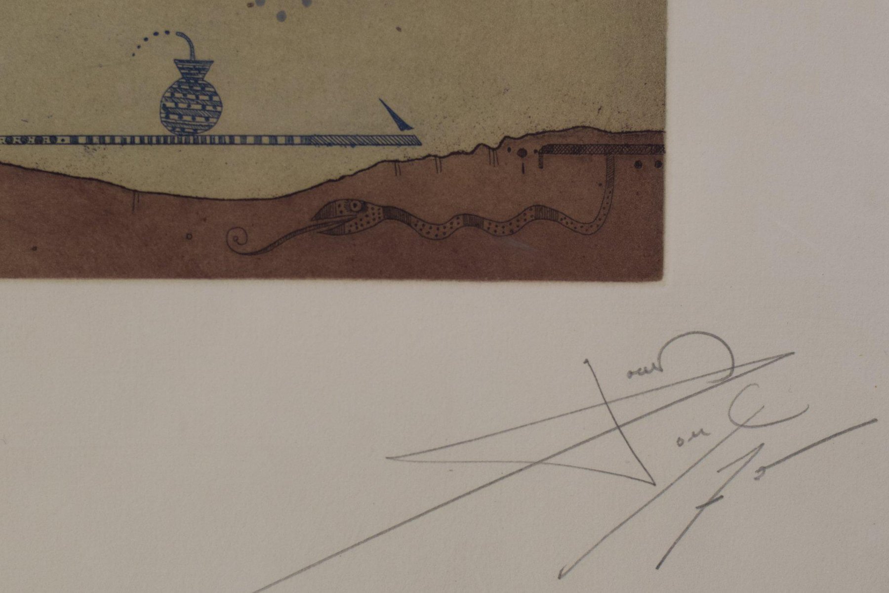 Mythological Elf with Lantern, 1975, Etching on Paper for sale at Pamono