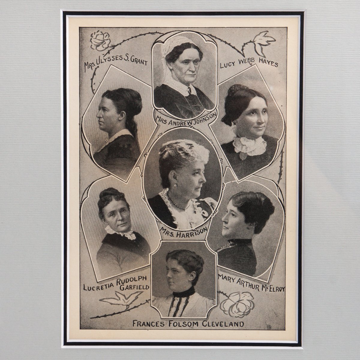 America's First Ladies of the 19th Century (1865-1893), Lithograph ...