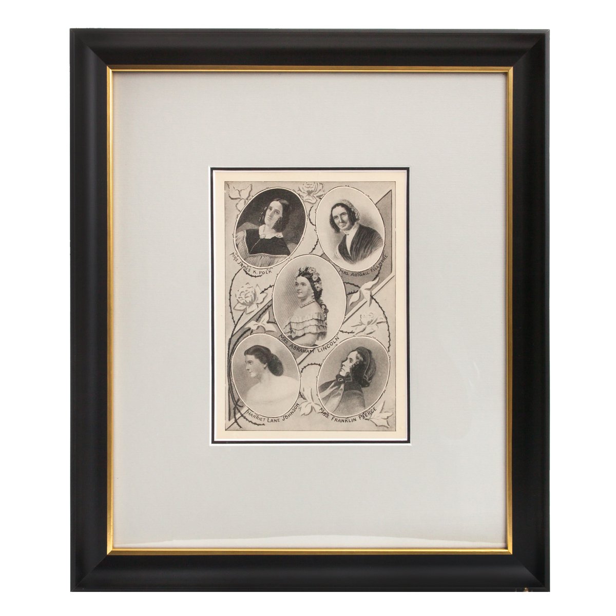 America's First Ladies of the 19th Century (1845-1865), Lithograph ...