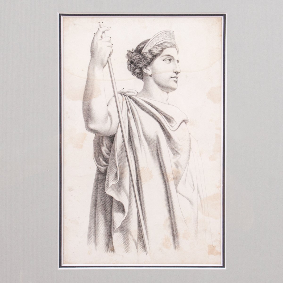 The Goddess Minerva, Lithograph, Framed for sale at Pamono