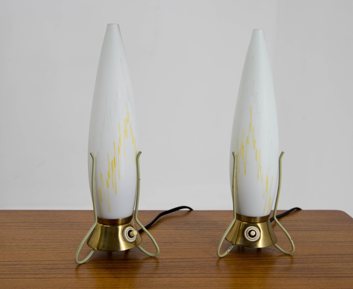 Mid-Century Rockets Table Lamps, 1960s, Set of 2 for sale at Pamono