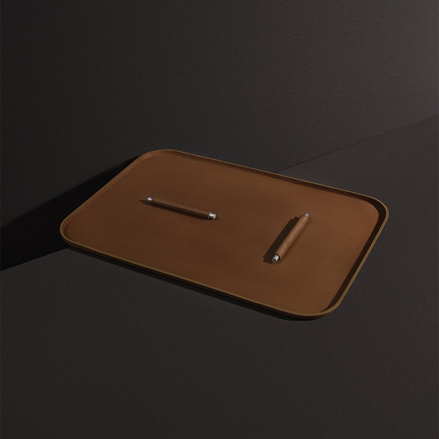 Plato Beige Tray Rectangle No.02 Defne Koz for Uniqka for sale at Pamono