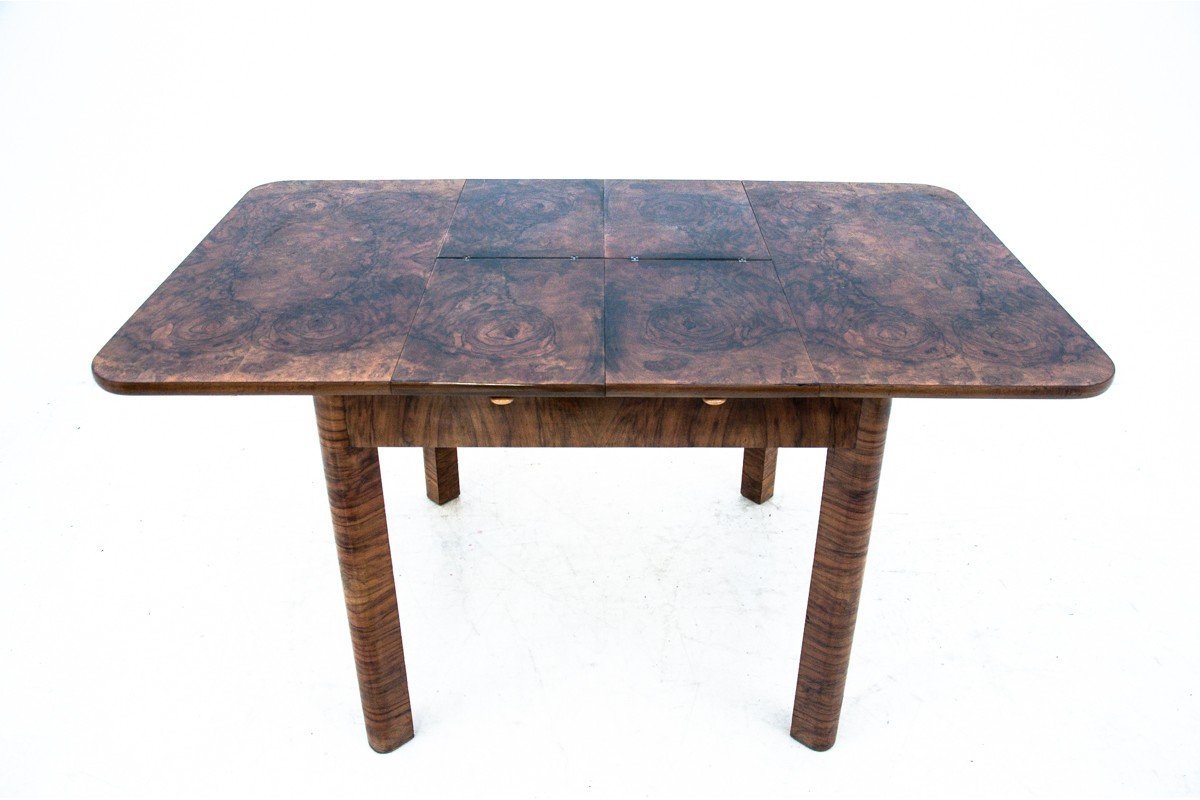 Art Deco Dining Table, Poland, 1950s for sale at Pamono