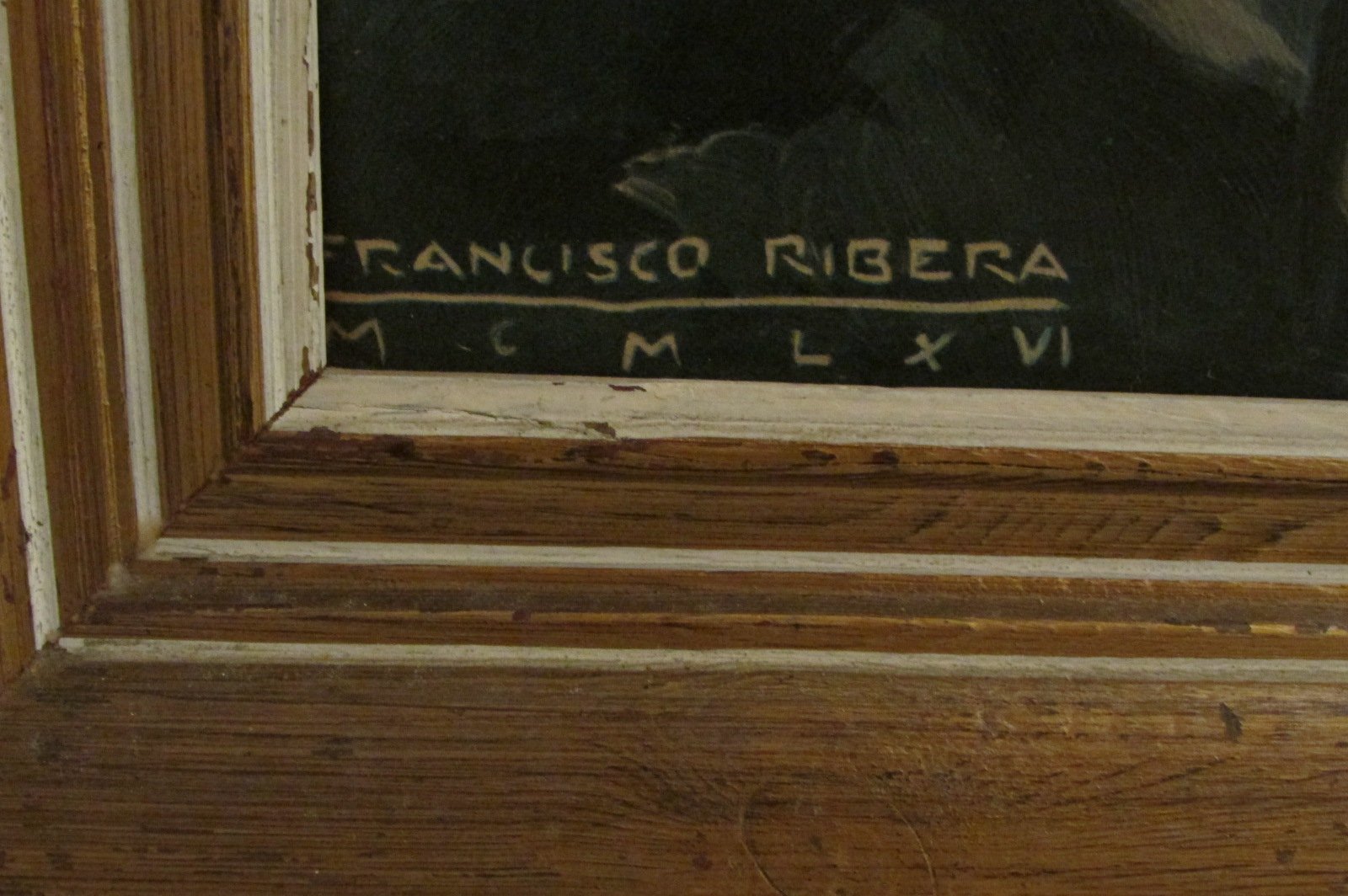 Francisco Ribera, Portrait de Femme, 1966, Huile sur Panneau, Encadrée ...