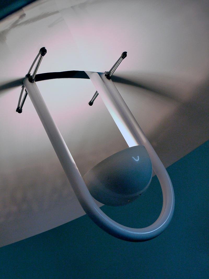 XXL Metal Dome Moon Pendant Lamp by Elio Martinelli for Martinelli Luce ...