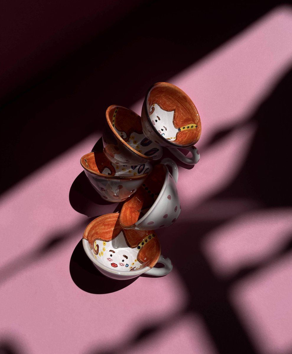Redhaired Lady Coffee Cups from Le CerAmiche di Domenico Principato ...