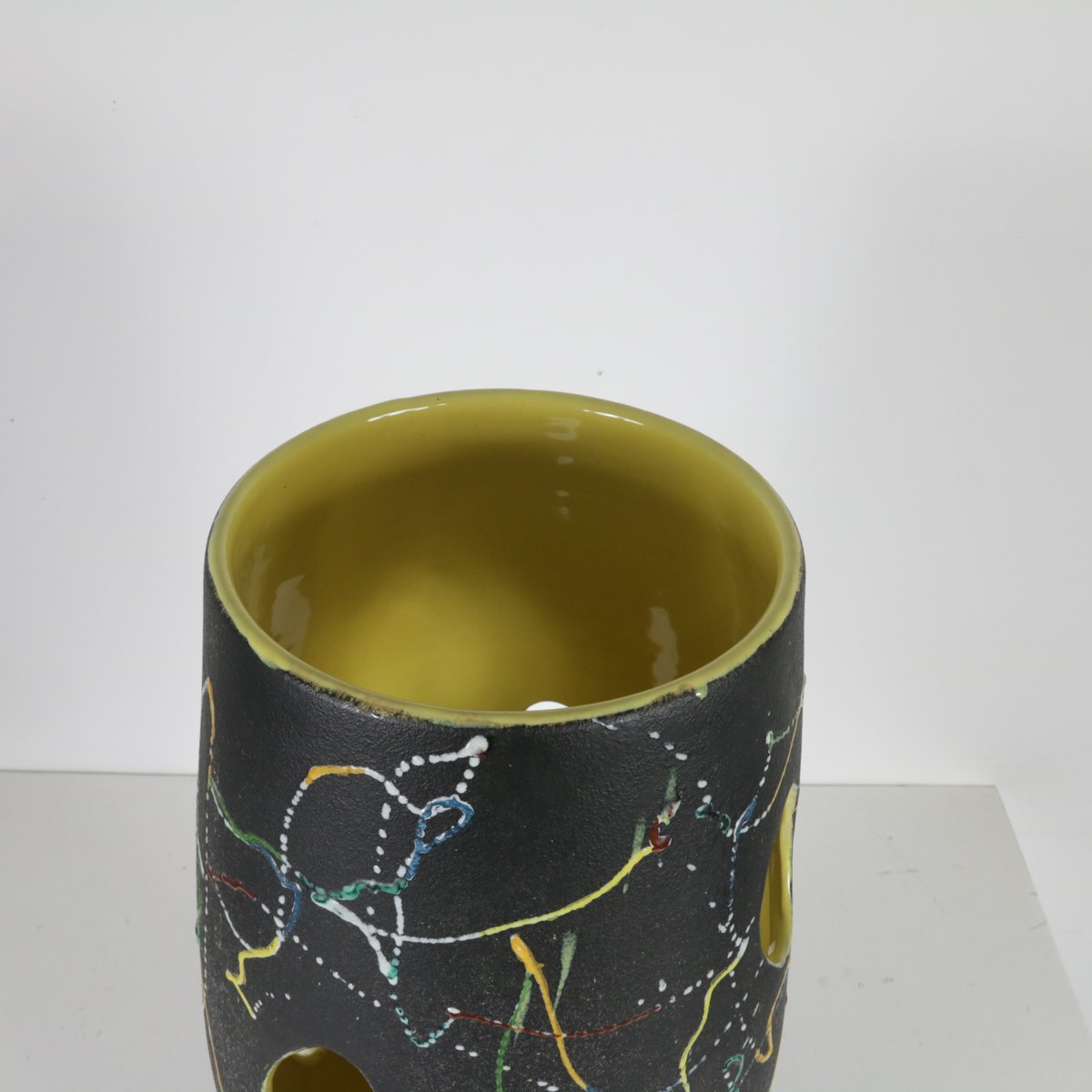 Italian Glazed Ceramic Vase by Lina Poggi Assolini, 1960s for sale at ...