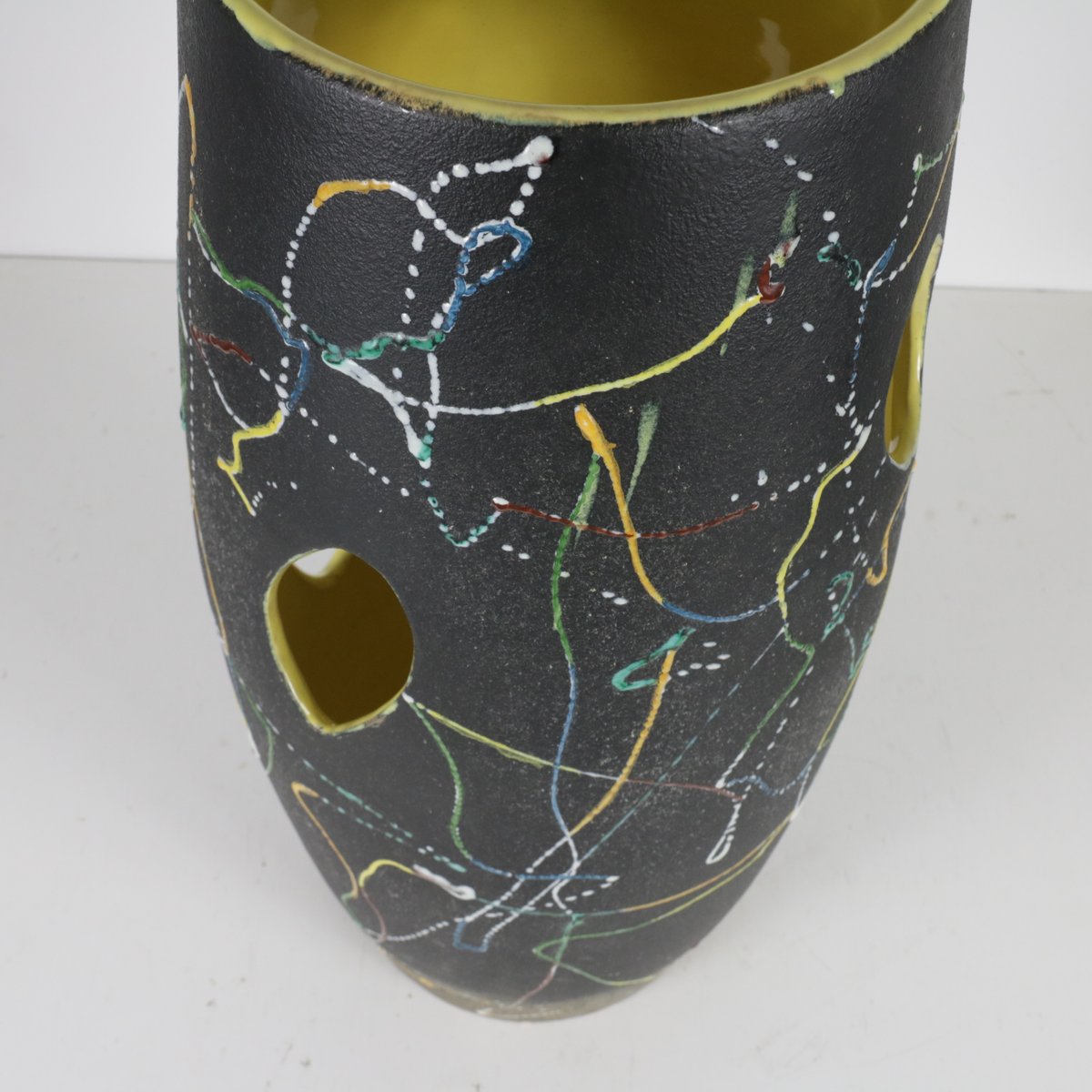 Italian Glazed Ceramic Vase by Lina Poggi Assolini, 1960s for sale at ...