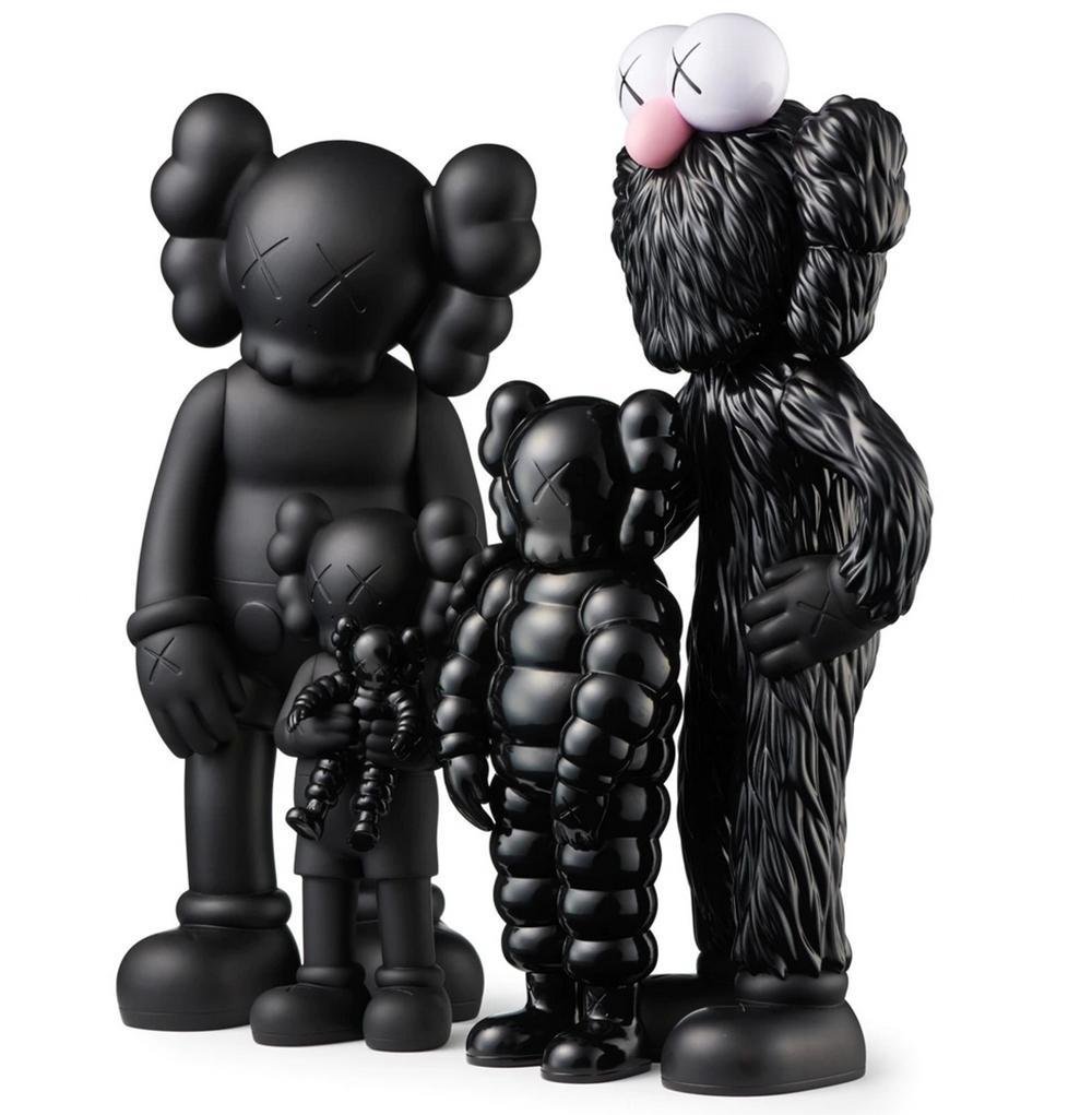Kaws, Family Figures, Black Version, 2021, Painted Cast Vinyl for sale ...