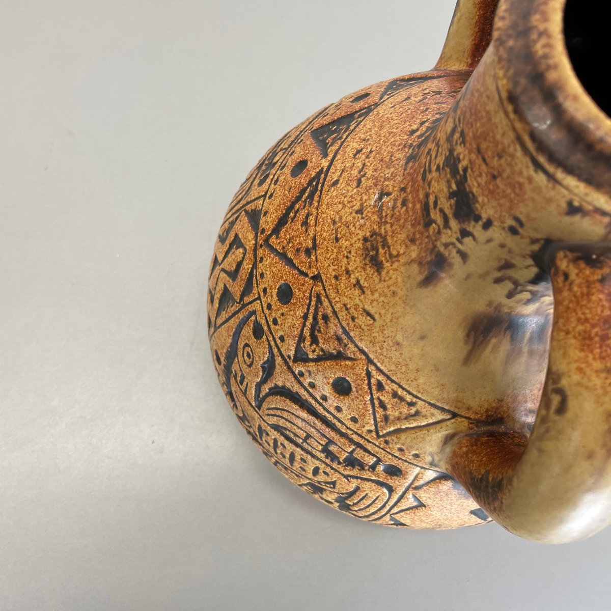 XXL Colorful Pottery Fat Lava Maya Tiki Vase from Jasba Ceramics ...