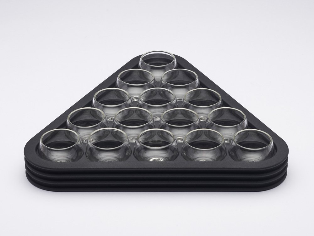 Snooker Triangle Shot Glasses and Tray Set by Alexandre Arrechea ...