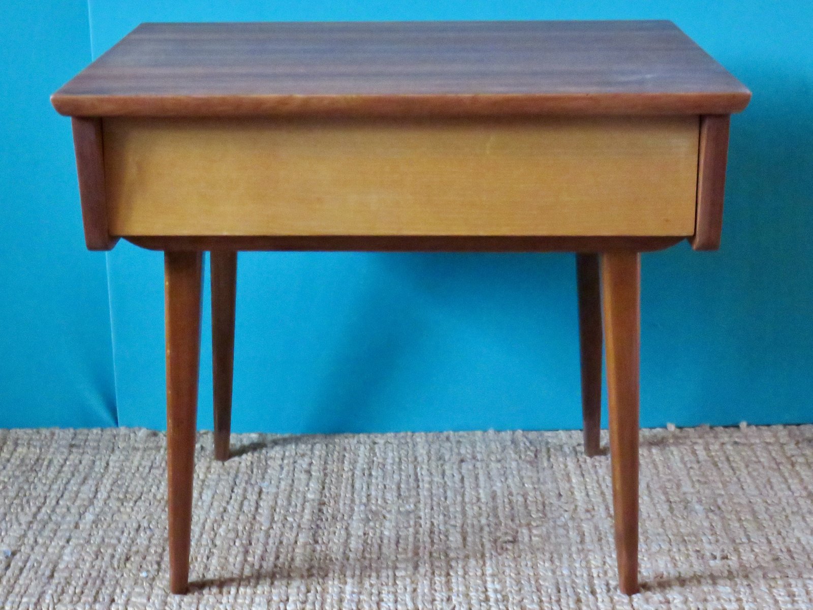 Danish Slanted Drawer Bedside Table, 1950s for sale at Pamono