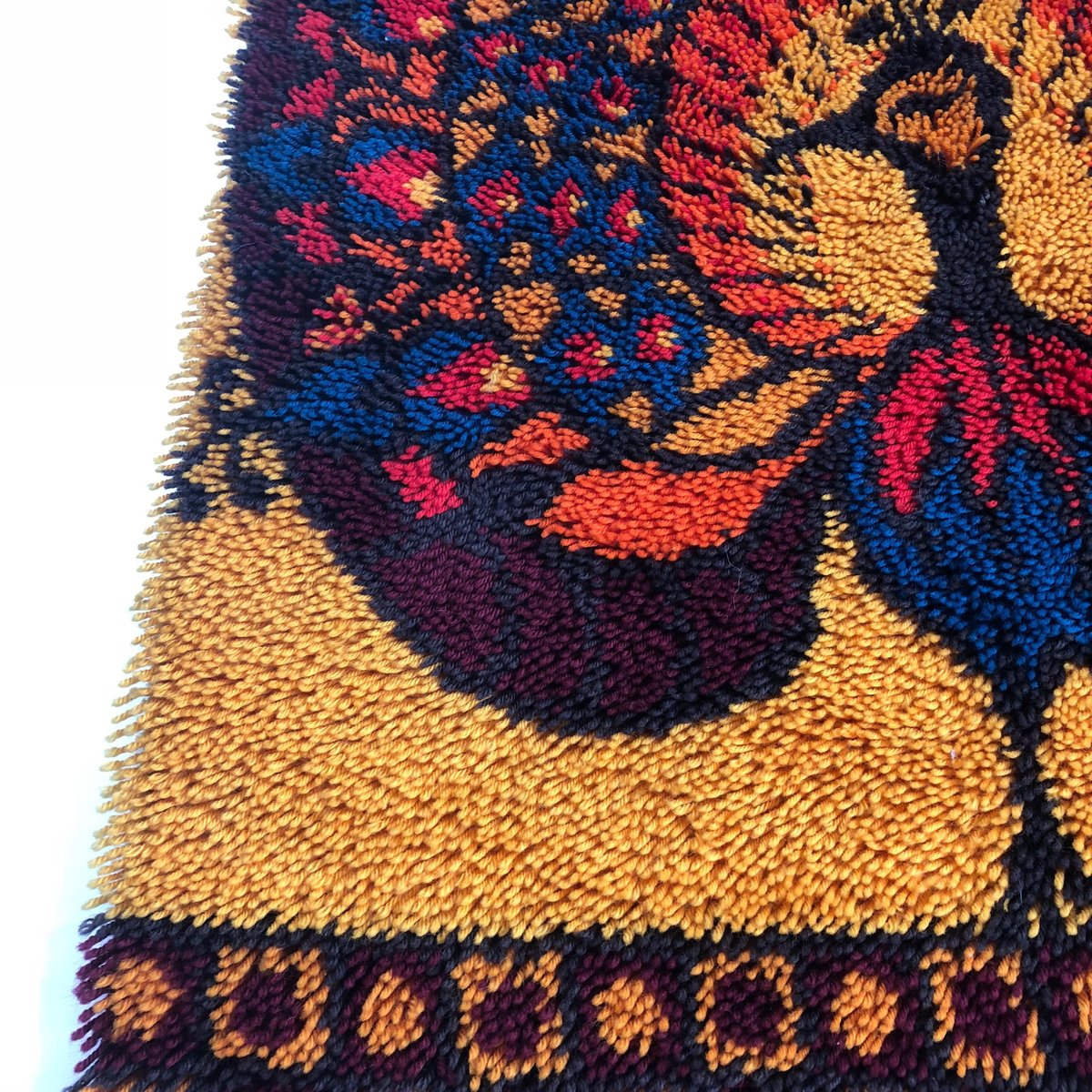 High Pile Rya Rug from Ege Rya Taepper Deluxe, Denmark, 1970s for sale ...