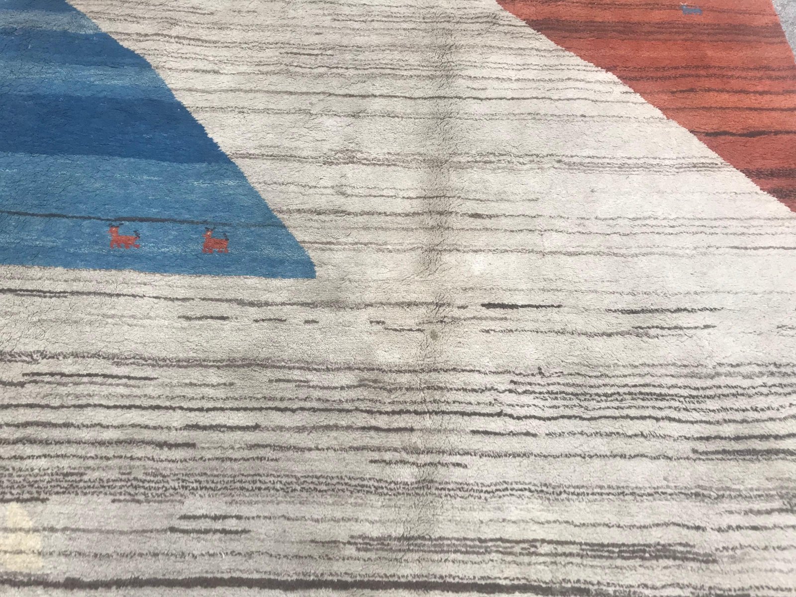 Large Vintage Modern Gabbeh Rug for sale at Pamono