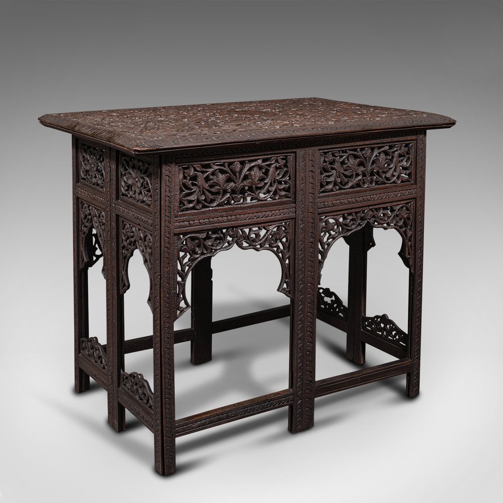 Antique Anglo Indian Victorian Folding Occasional Campaign Table for ...