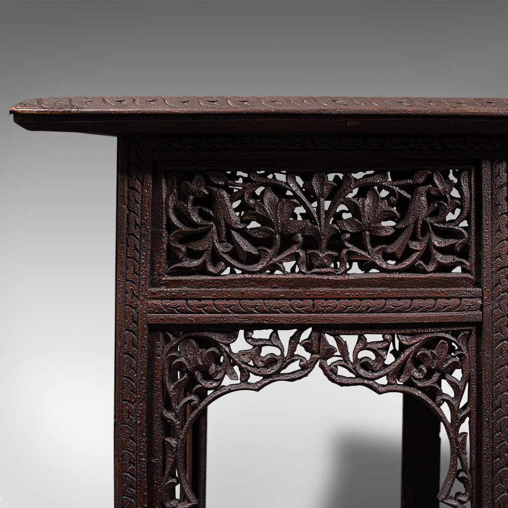 Antique Anglo Indian Victorian Folding Occasional Campaign Table for ...