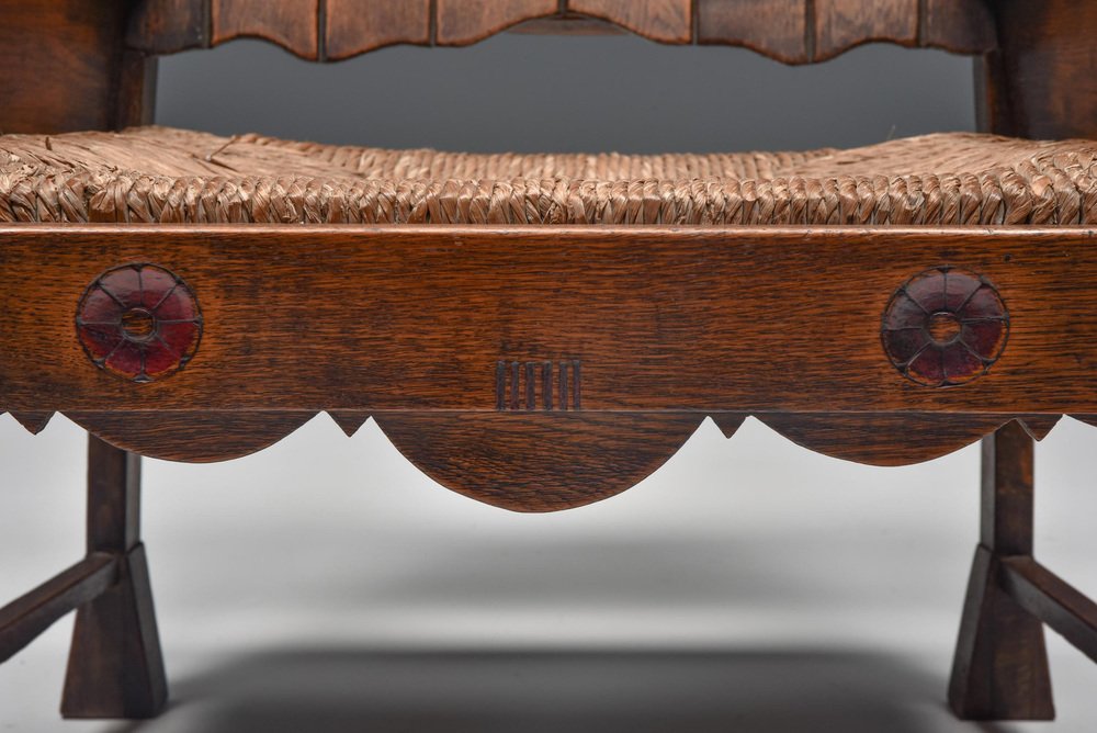Wooden Lounge Chair, 1920s for sale at Pamono