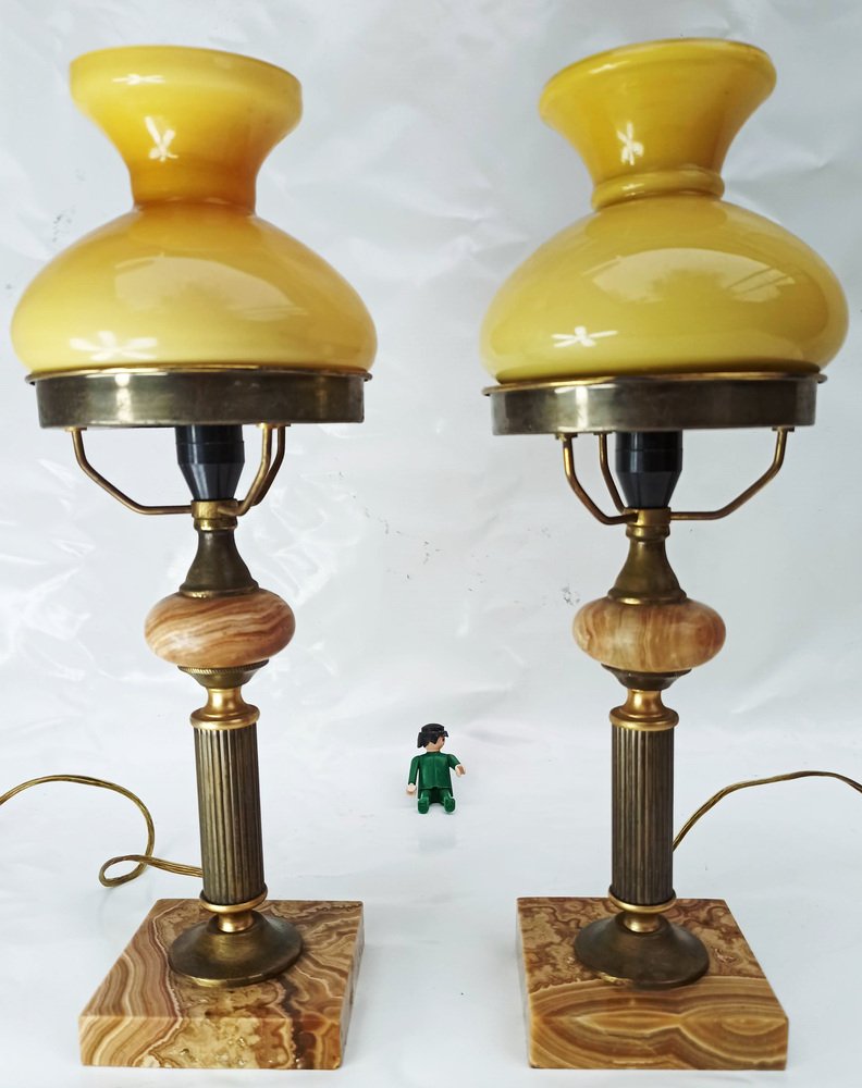 Library Table Lamps, Set of 2 for sale at Pamono