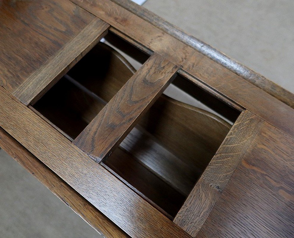 Small Solid Oak System Table, 1920 for sale at Pamono
