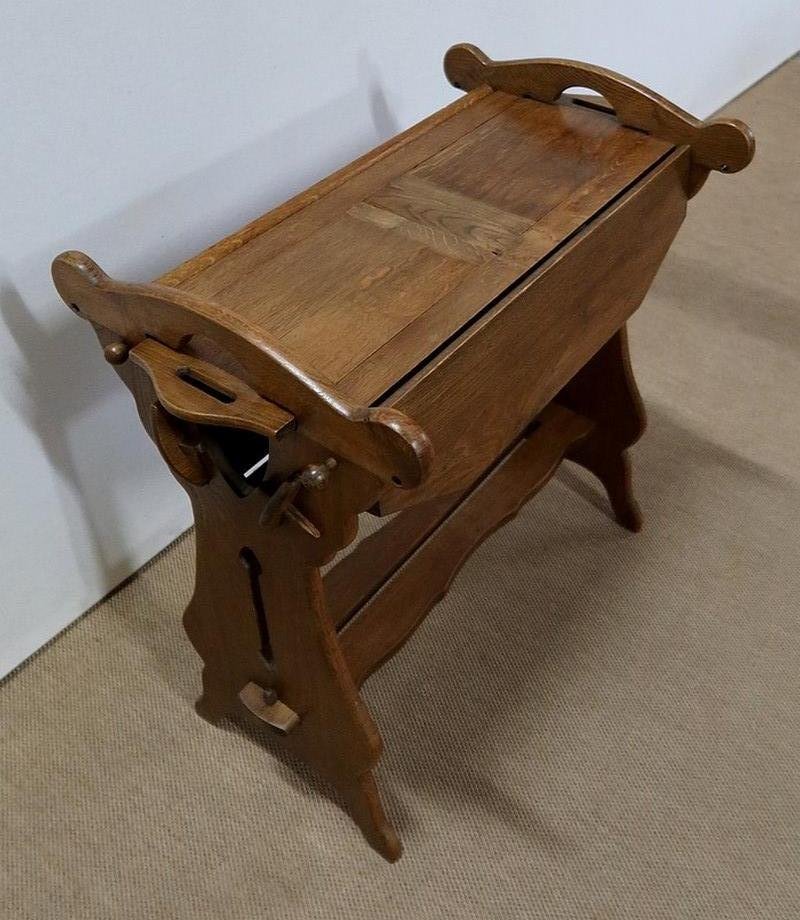 Small Solid Oak System Table, 1920 for sale at Pamono
