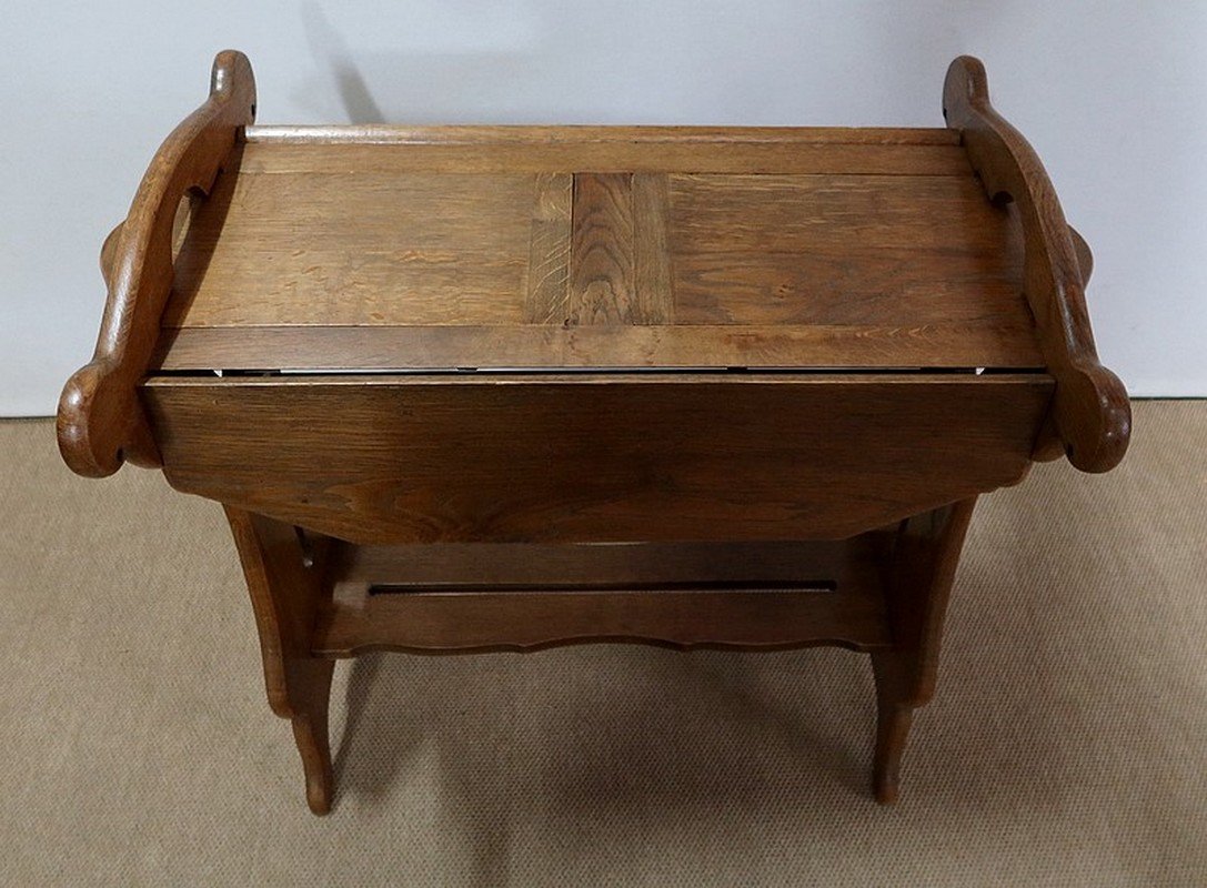 Small Solid Oak System Table, 1920 for sale at Pamono