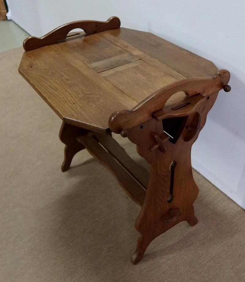 Small Solid Oak System Table, 1920 for sale at Pamono