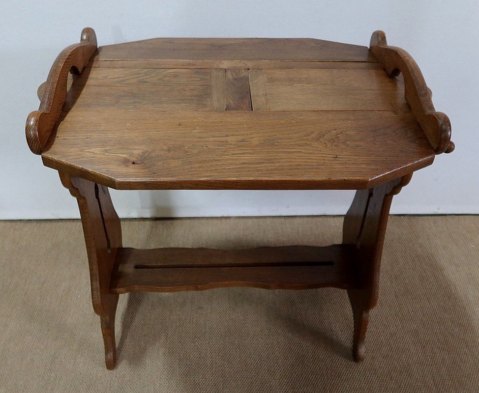 Small Solid Oak System Table, 1920 for sale at Pamono