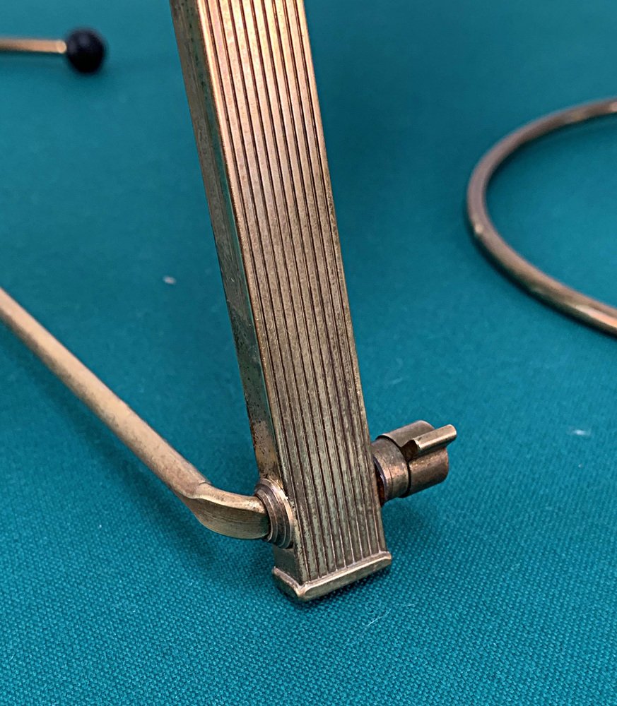 Mid-Century French Brass Adjustable Table Mirror, 1950s for sale at Pamono