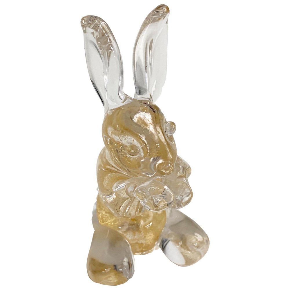 Mid-Century Italian Murano Glass Rabbit Sculpture from Seguso, 1960s ...