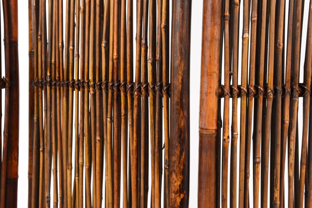 Italian Rattan Partition Room Divider Screen, 1900s for sale at Pamono