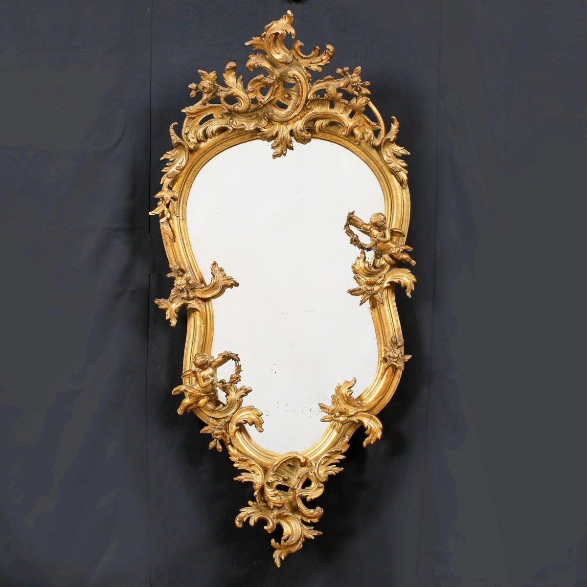 Rococo Wall Mirror for sale at Pamono