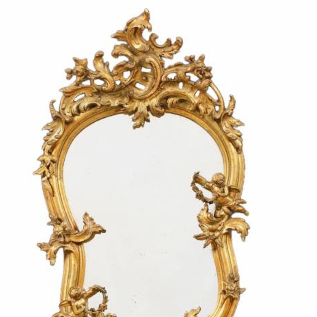 Rococo Wall Mirror for sale at Pamono