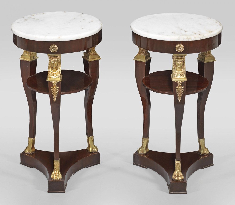 Side Tables in Empire Style, Set of 2 for sale at Pamono
