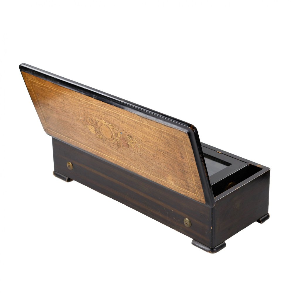 Cylindrical Music Box with 8 Melodies, 1890s for sale at Pamono
