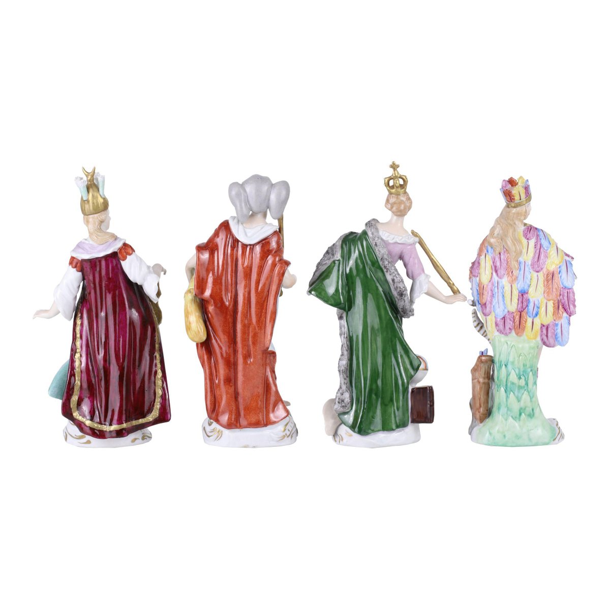 Porcelain Continents Group von Sitzendorf, 4er Set bei Pamono kaufen