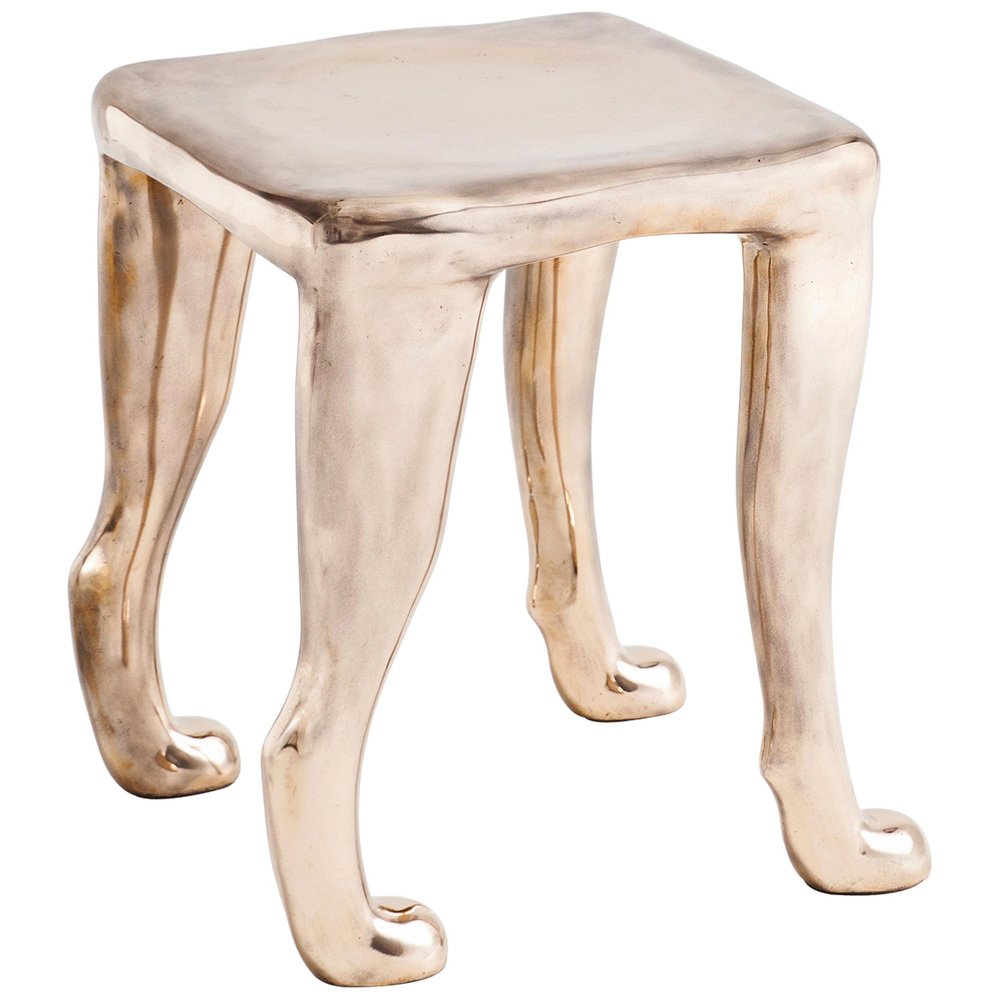 Bronze Sculpture Stool Khamon by Adolfo Abejon for sale at Pamono