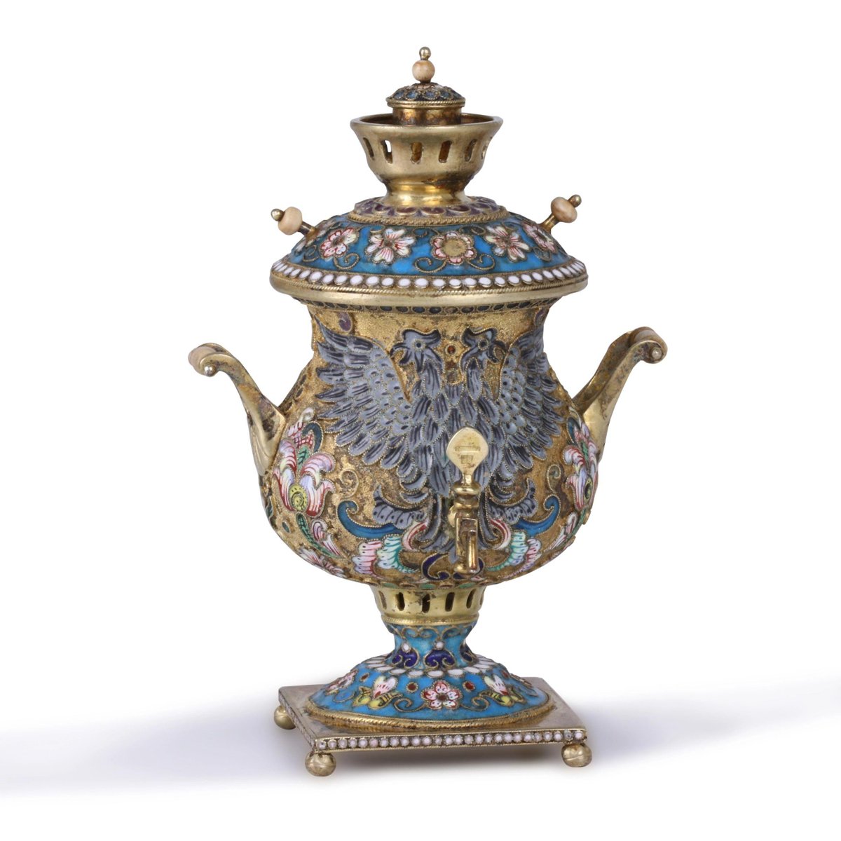 Silver Miniature Samovar by Vasily Konovalenko for sale at Pamono