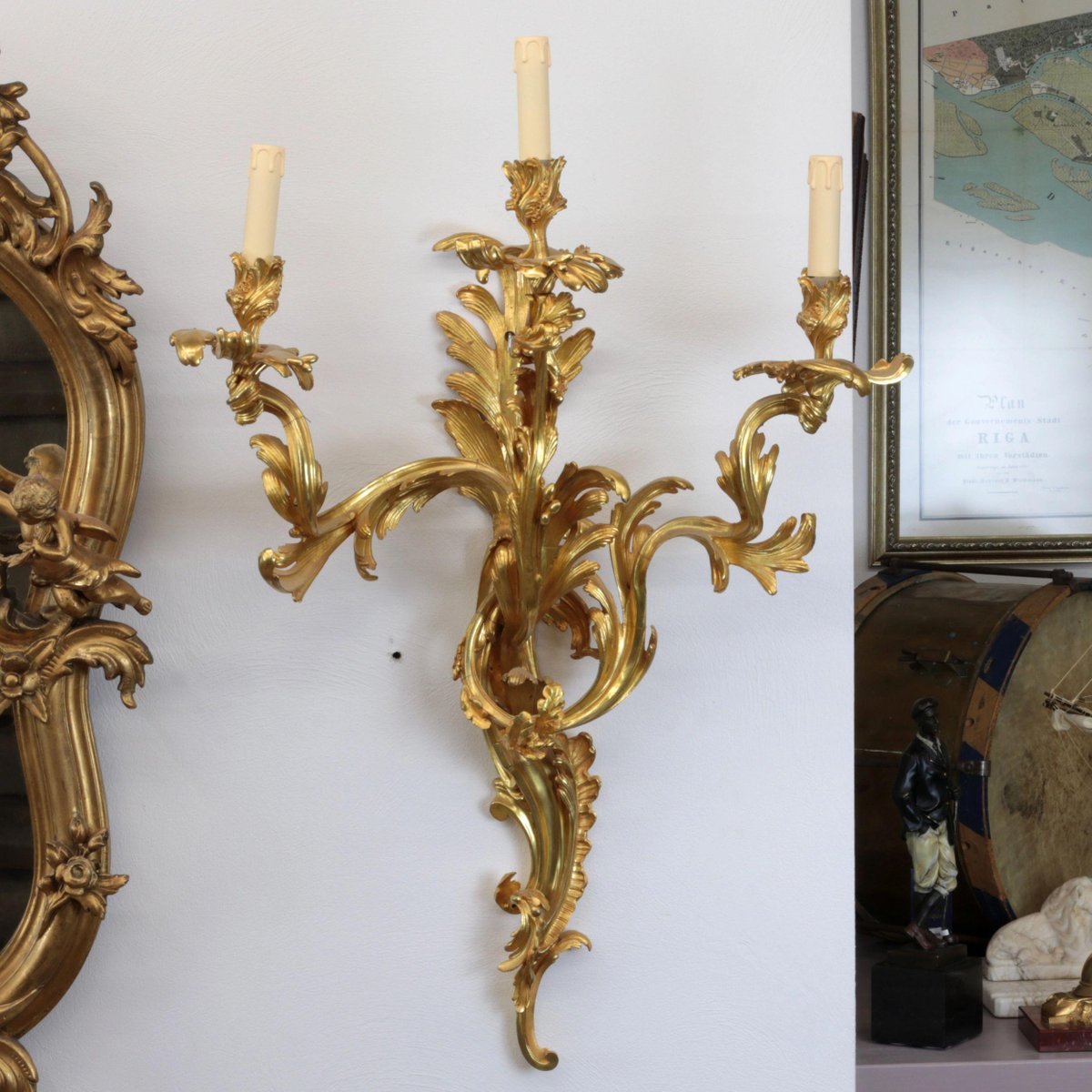 Appliques Murales Style Rococo, Set de 2 en vente sur Pamono