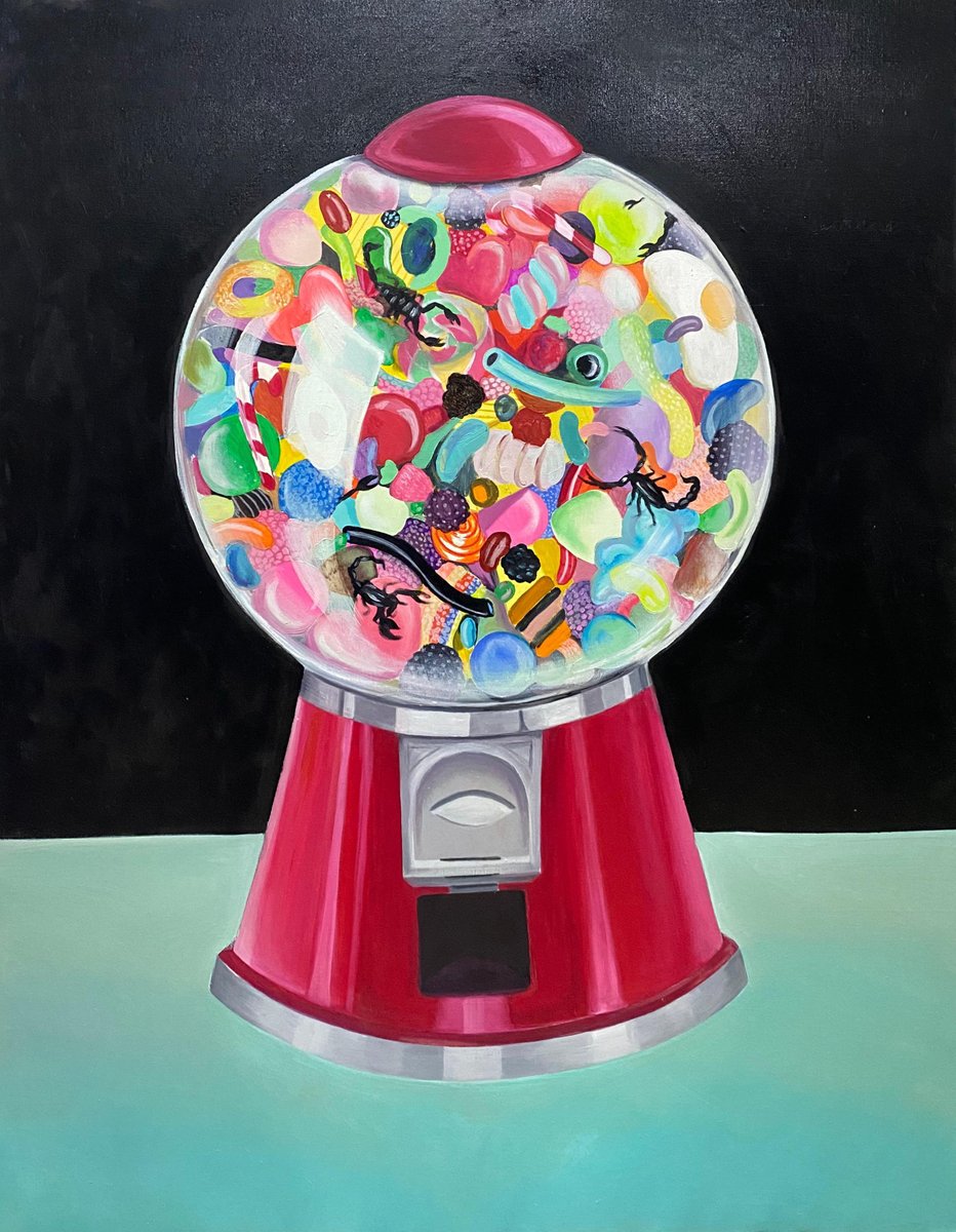 Mako Lomadze, Candy Machine, 2021, Öl auf Leinwand bei Pamono kaufen