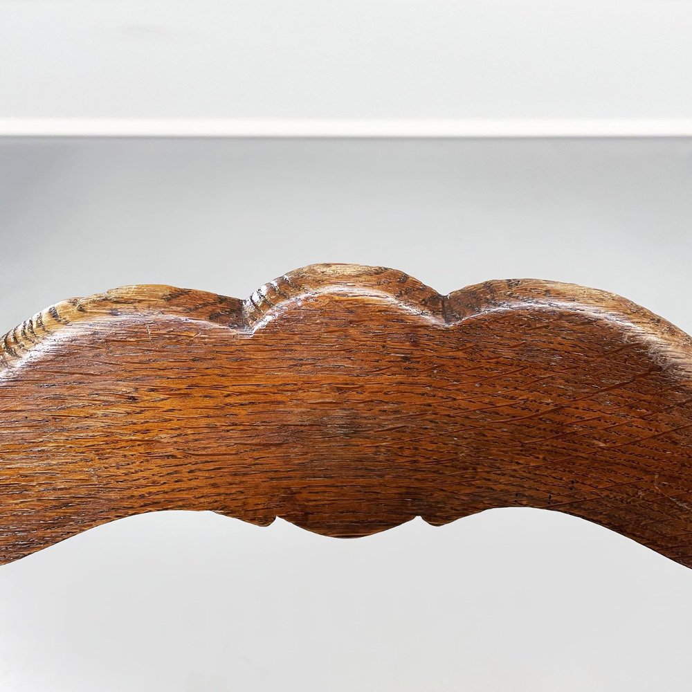 Italian Wooden and Straw Chairs, Late 1800s, Set of 6 for sale at Pamono