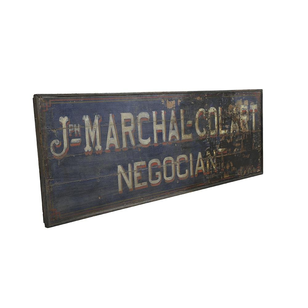 Wooden Trading Sign for sale at Pamono