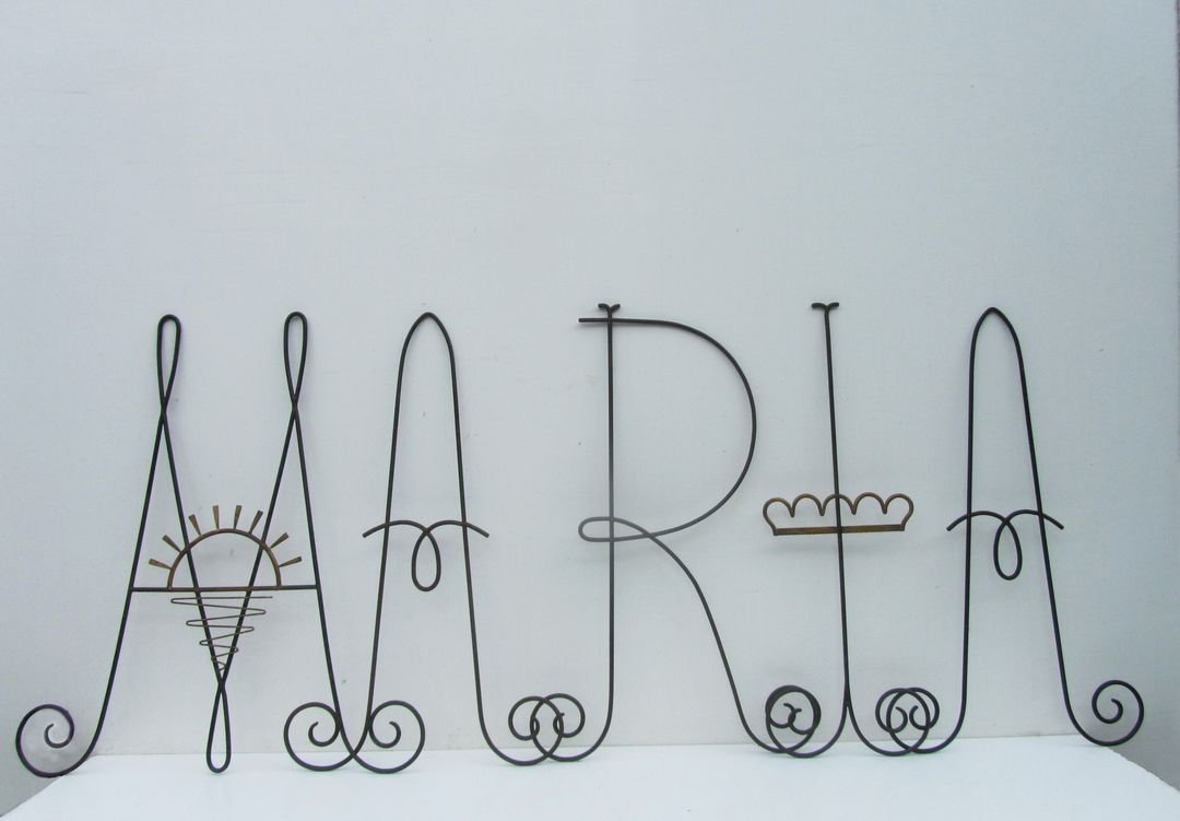 Dutch Church MARIA Letters, Set of 5 for sale at Pamono