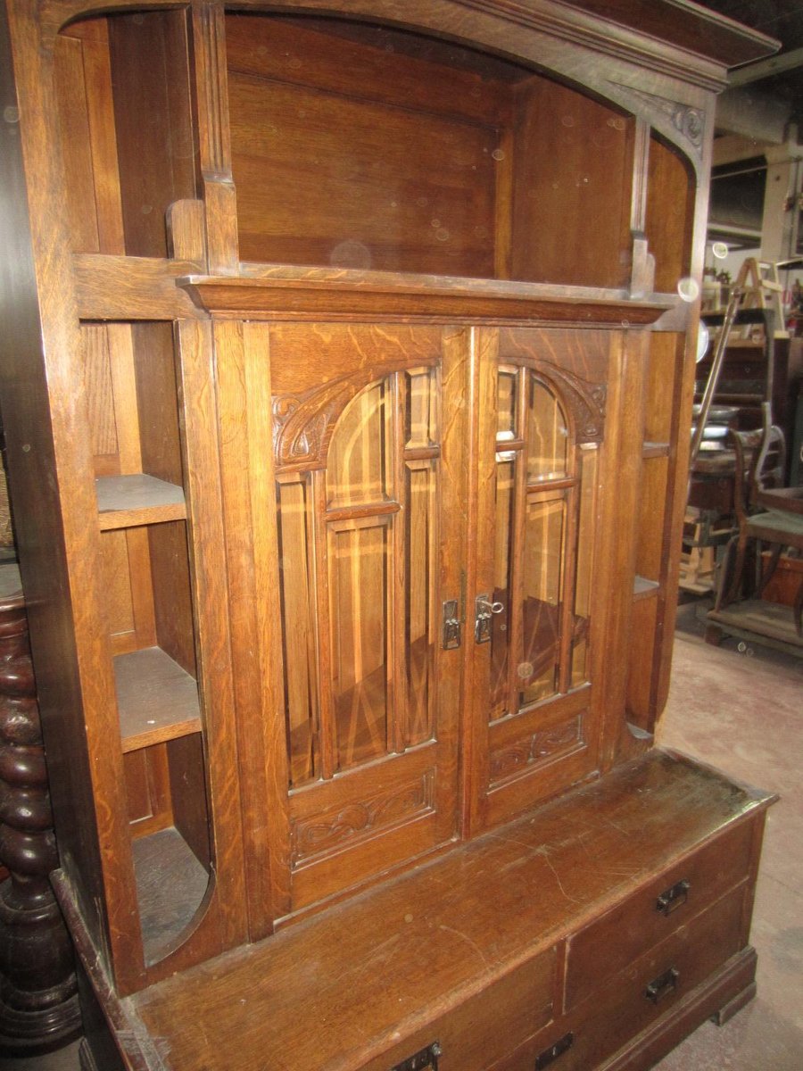 Scottish Oak Library Drawer Cabinet for sale at Pamono