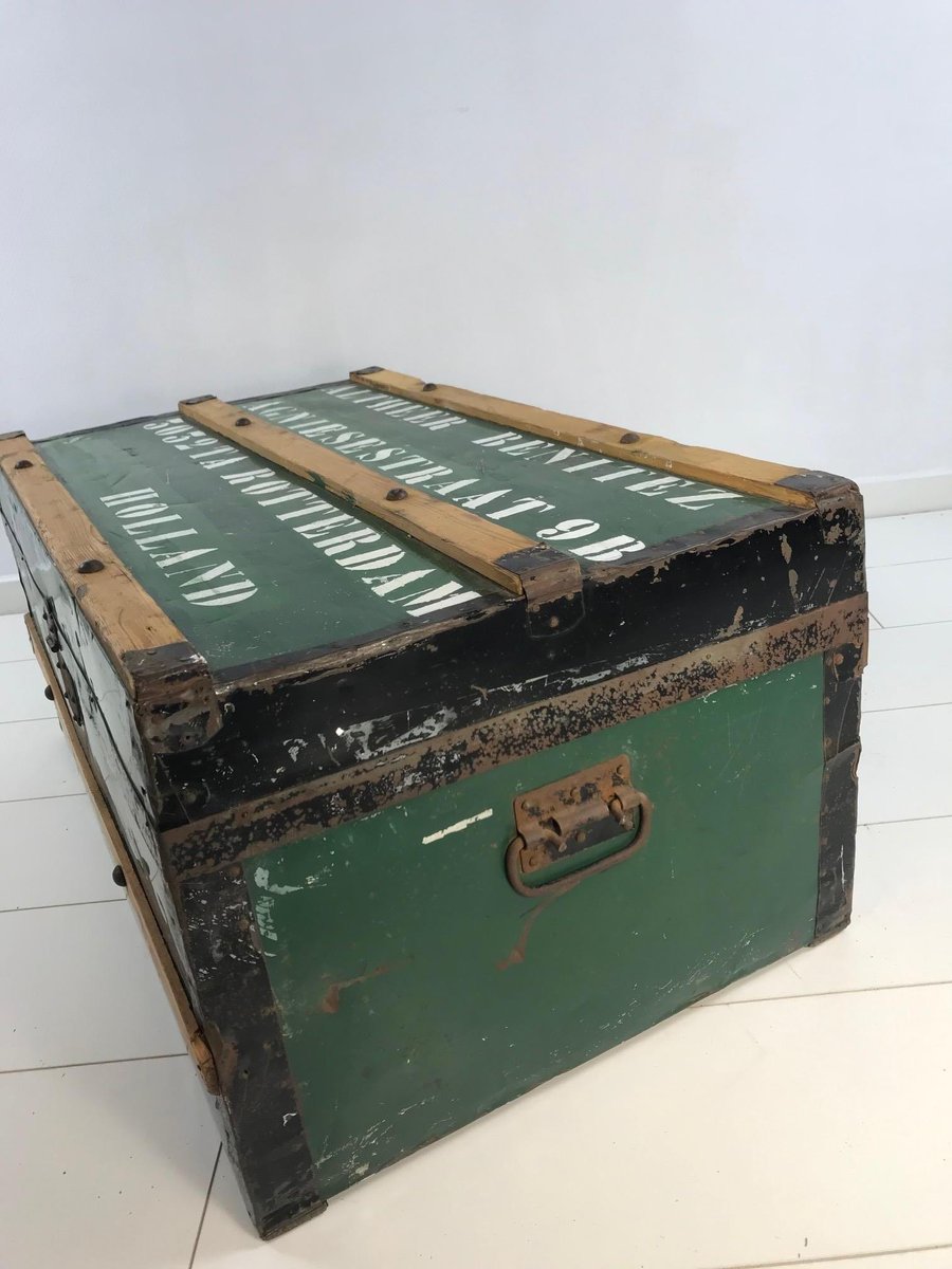 Vintage Steamship Trunk for sale at Pamono
