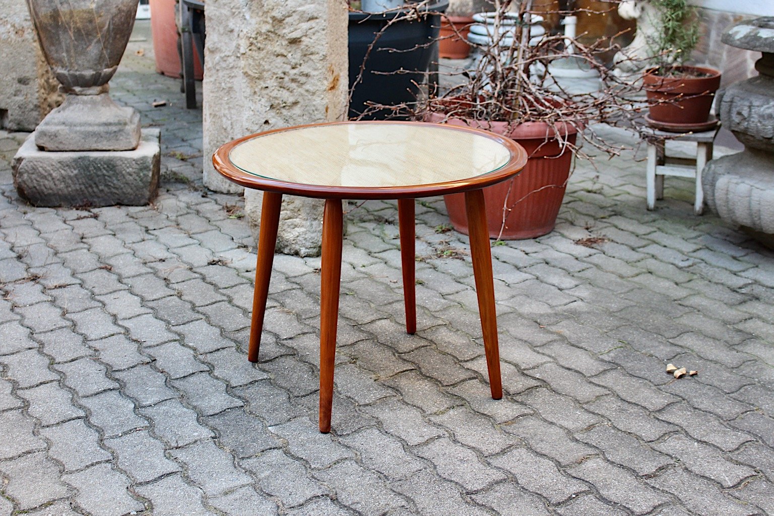Circular Coffee Table or Side Table by Max Kment for Kunstgewerbliche ...