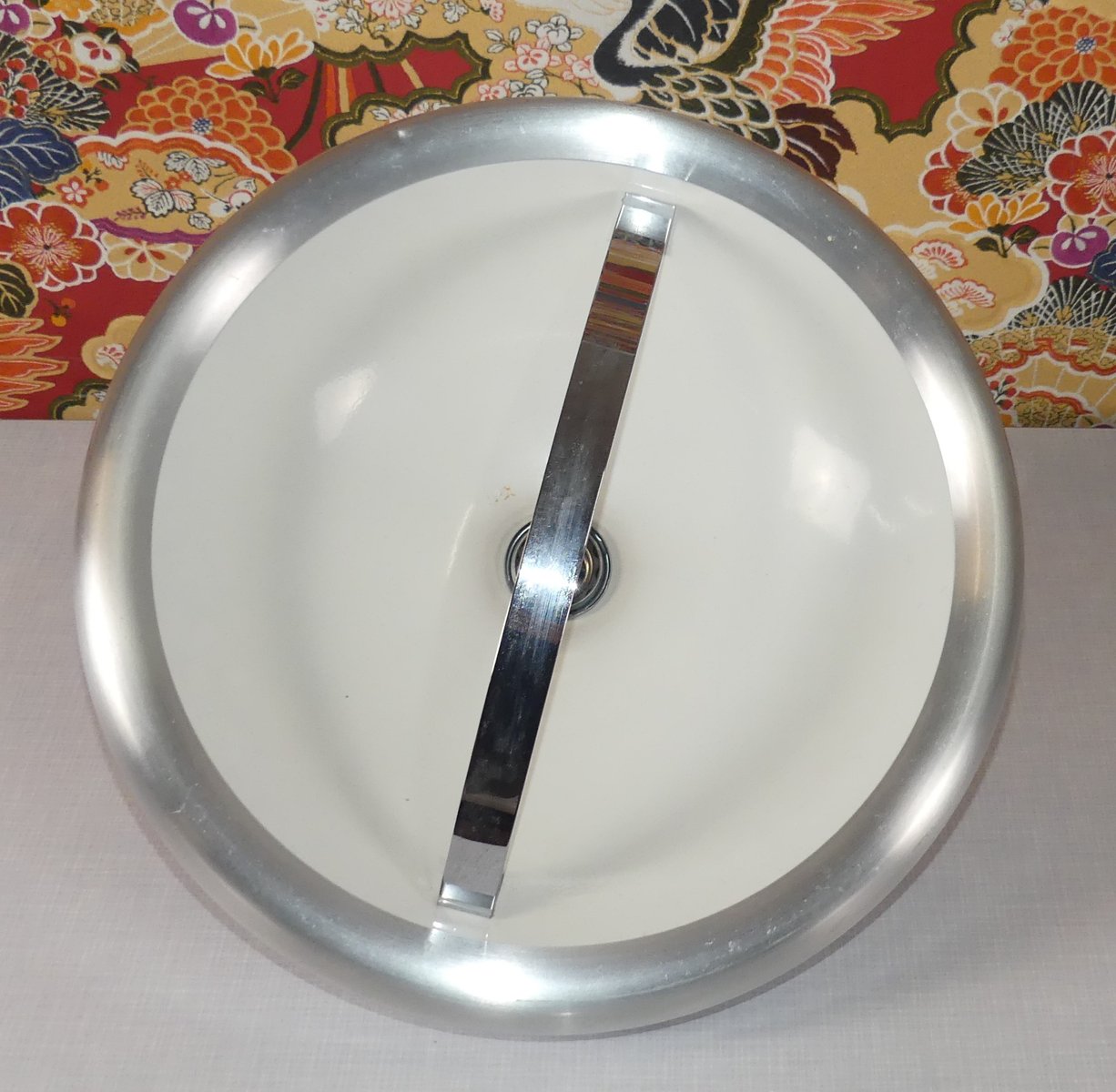 1970s Chrome Ceiling Light with Shuttle Train for sale at Pamono