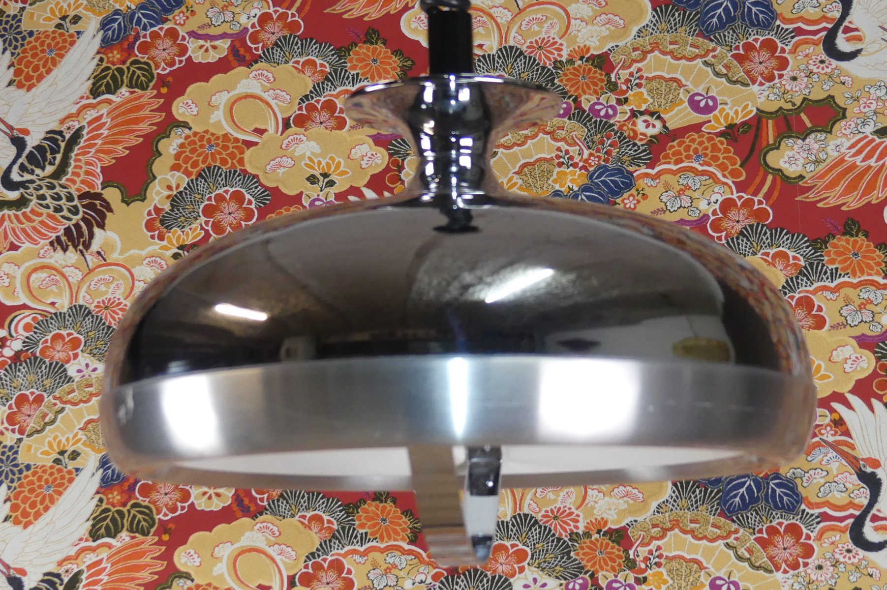 1970s Chrome Ceiling Light with Shuttle Train for sale at Pamono