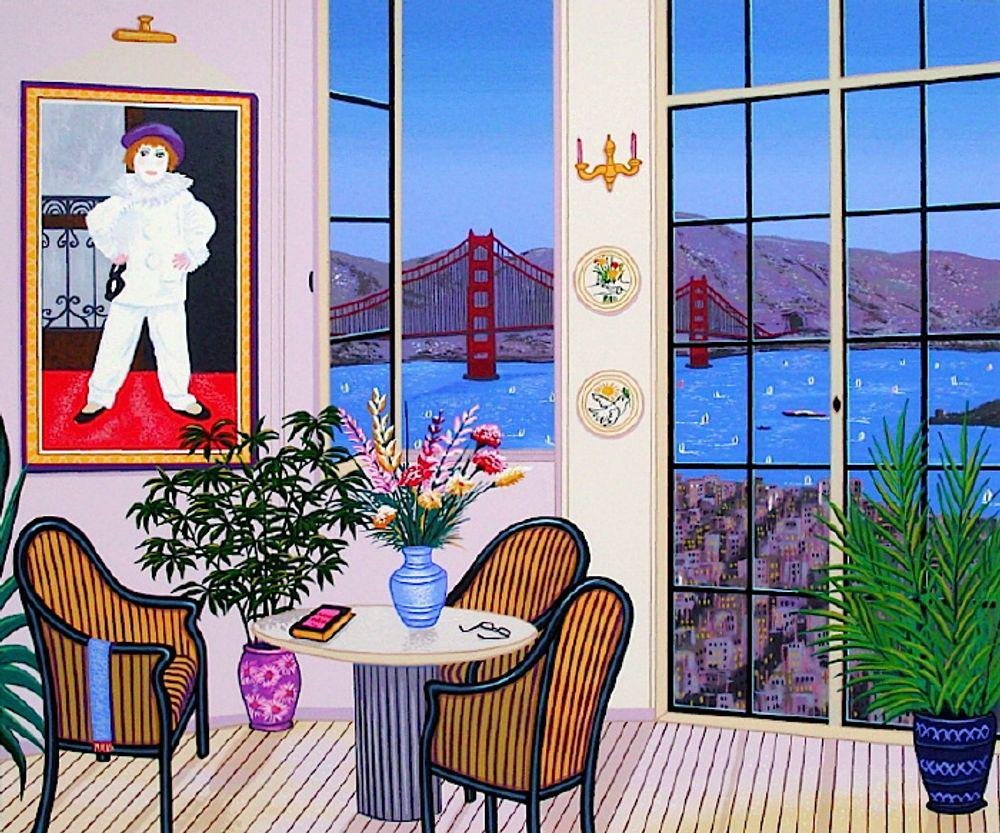 François Fanch Ledan, Interior With Picasso, 2000, Screenprint on Wove ...