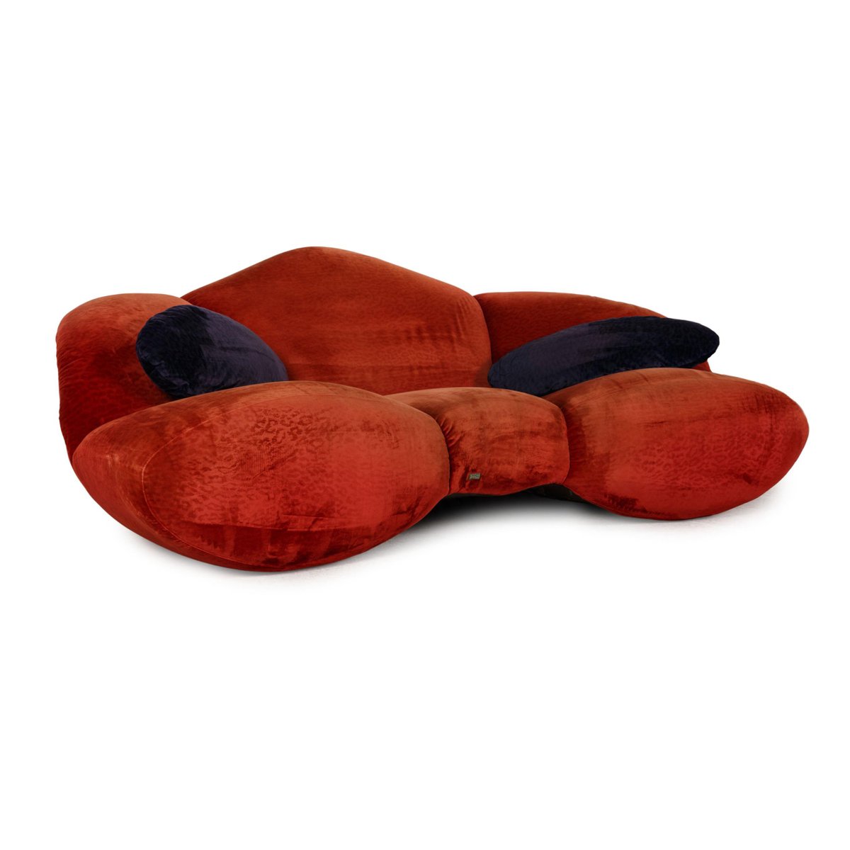 Orangefarbenes Bretz 2-Sitzer Sofa bei Pamono kaufen